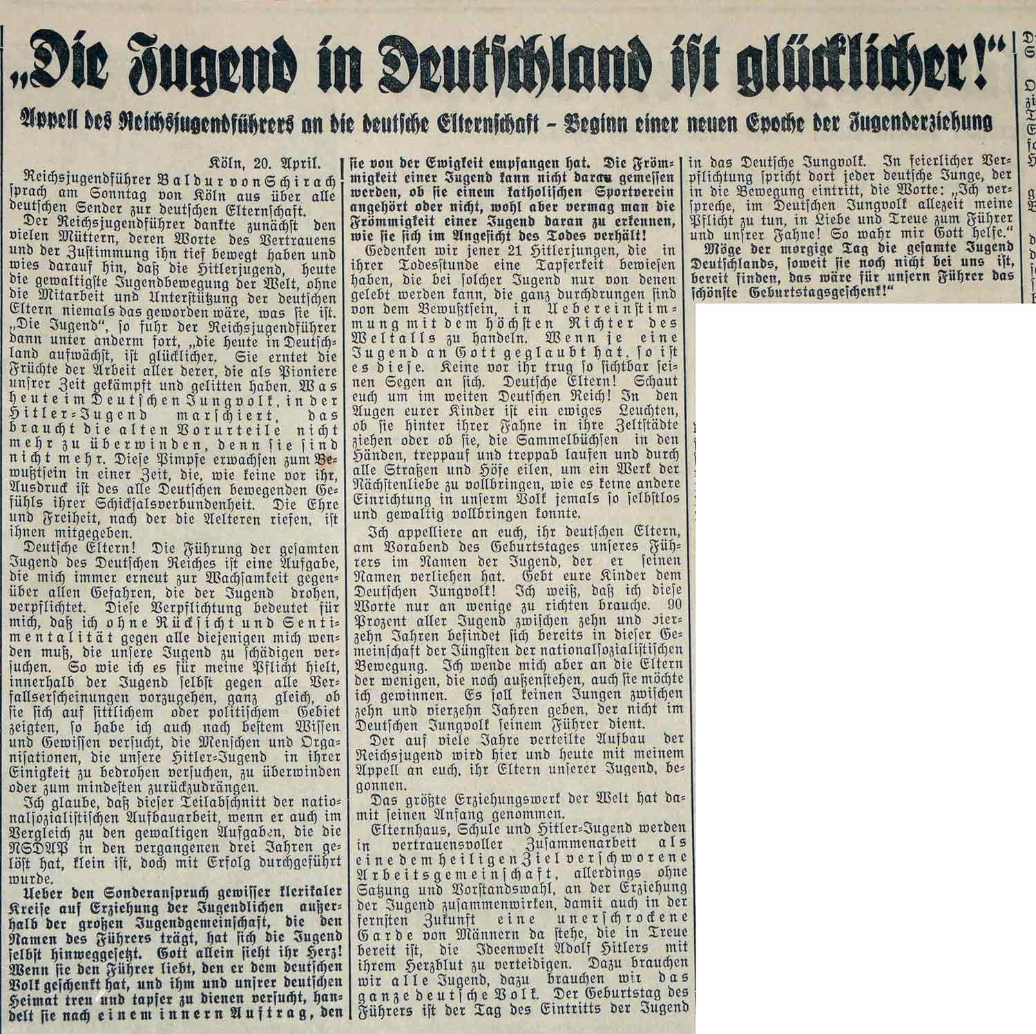 Jugend 1918-1945 | Zeitzeuge